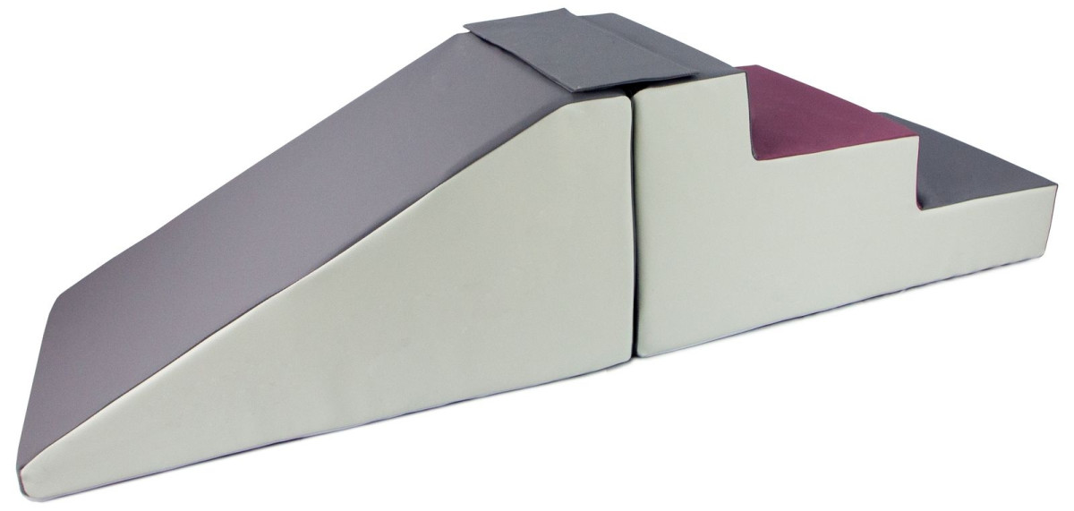 Step'n'slide rutsjebane legesæt/Skumleg - grå/hvid/lilla - Skum ...