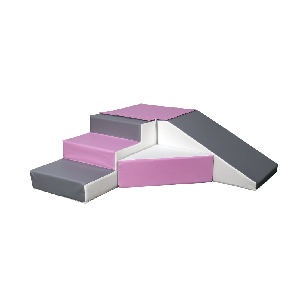 Rutsjebane legesæt Hård Skumleg - lyserød/hvid/grå - Skumleg - Bonlulu.dk