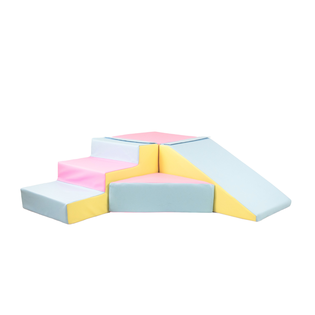 Rutsjebane legesæt Hård Skumleg - pastel farver - Skum Rutsjebane ...