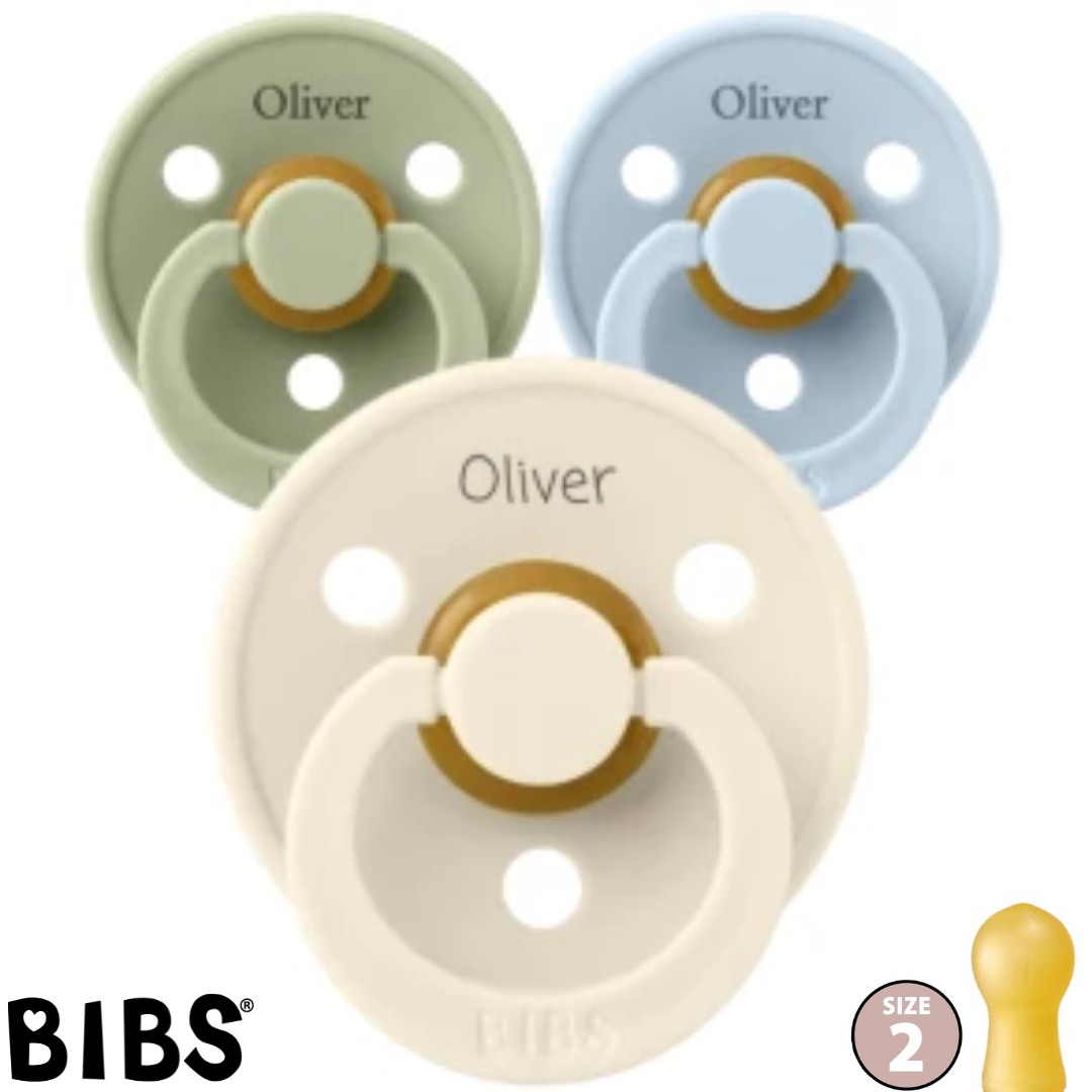 BIBS Colour Latex Str. 2 (+6 mdr.) - Sutter Med Navn - BIBS Colour ...