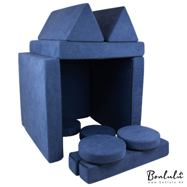 Børne Modulsofa, Navy - SKUMMØBLER - Bonlulu.dk